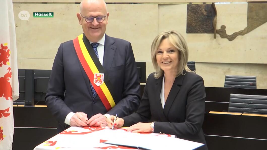 Ingrid Kempeneers legt eed af als burgemeester Sint-Truiden - TV Limburg