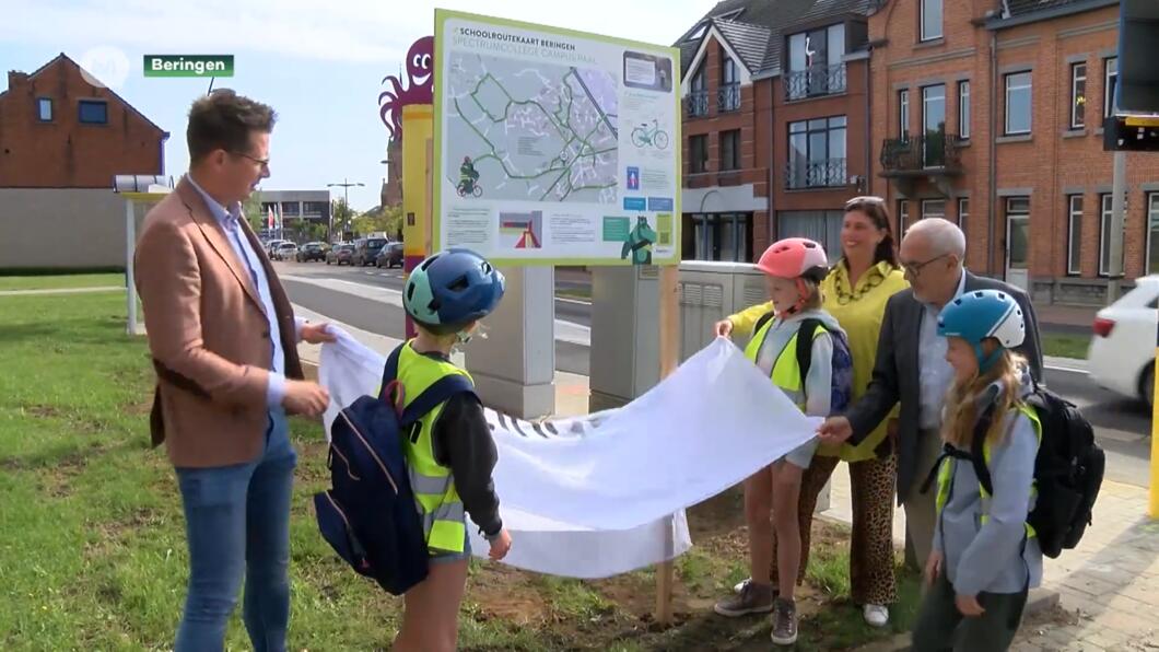 Beringen stelt schoolroutekaarten voor - TV Limburg