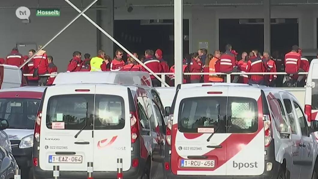 Staking bij bpost in Hasselt - TV Limburg