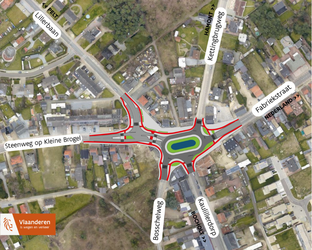 Ingewikkeld zesarmig kruispunt in Kaulille wordt ovonde - TV Limburg